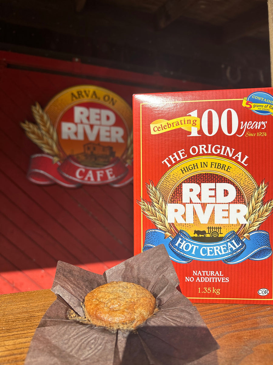 Red River Cafe Maple Banana Muffins – Online Arva Flour Mill