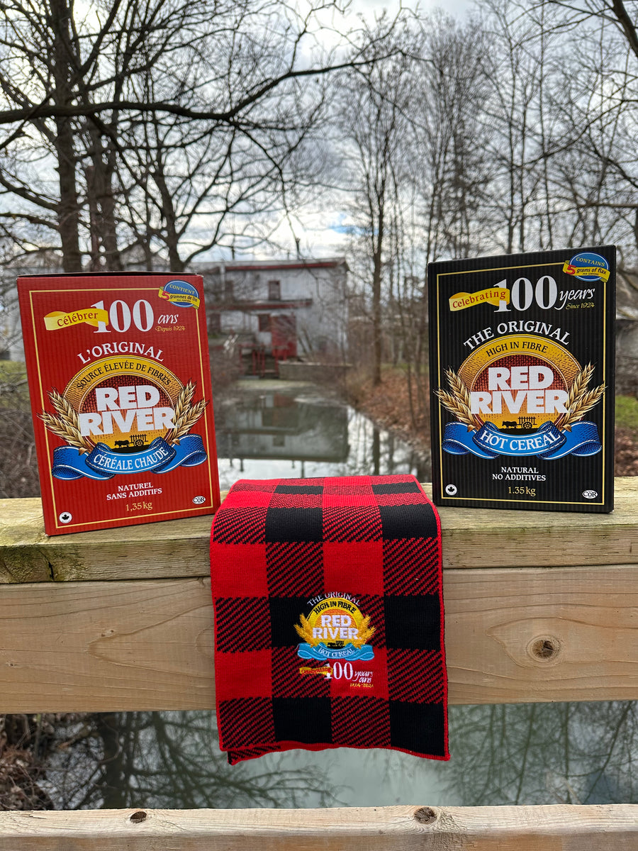 Red River 100th Anniversary Buffalo Check Scarf – Online Arva Flour Mill